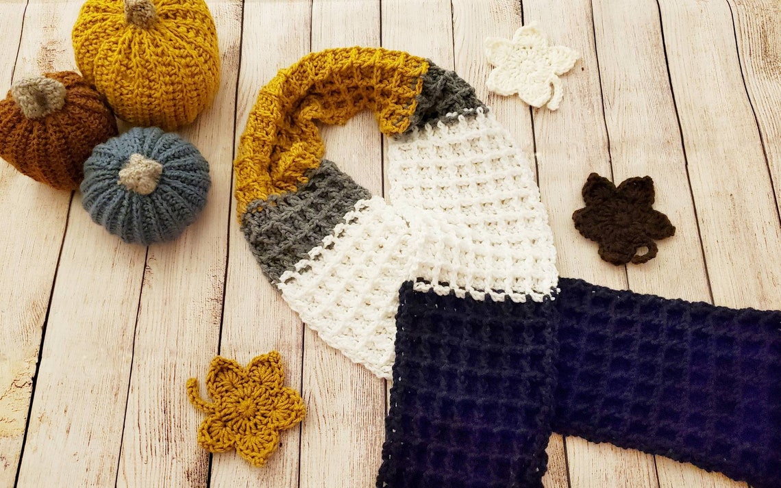 The Awfully Wonderful Waffle Scarf PATTERN - Instant PDF Download ...