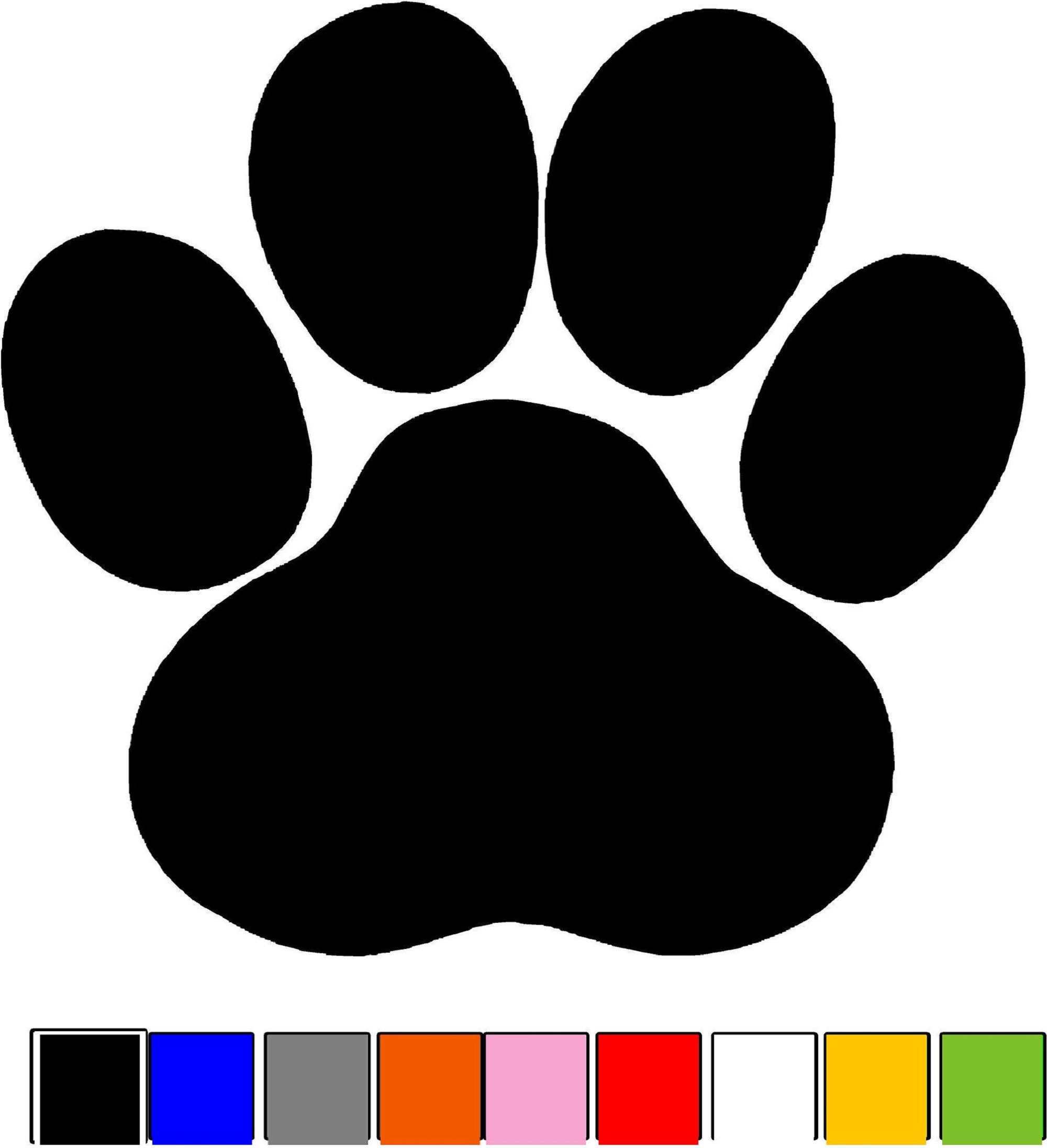 Paw Print Animal Dog Cat Vinyl Die Cut Car Decal Sticker-free SHIPPING ...
