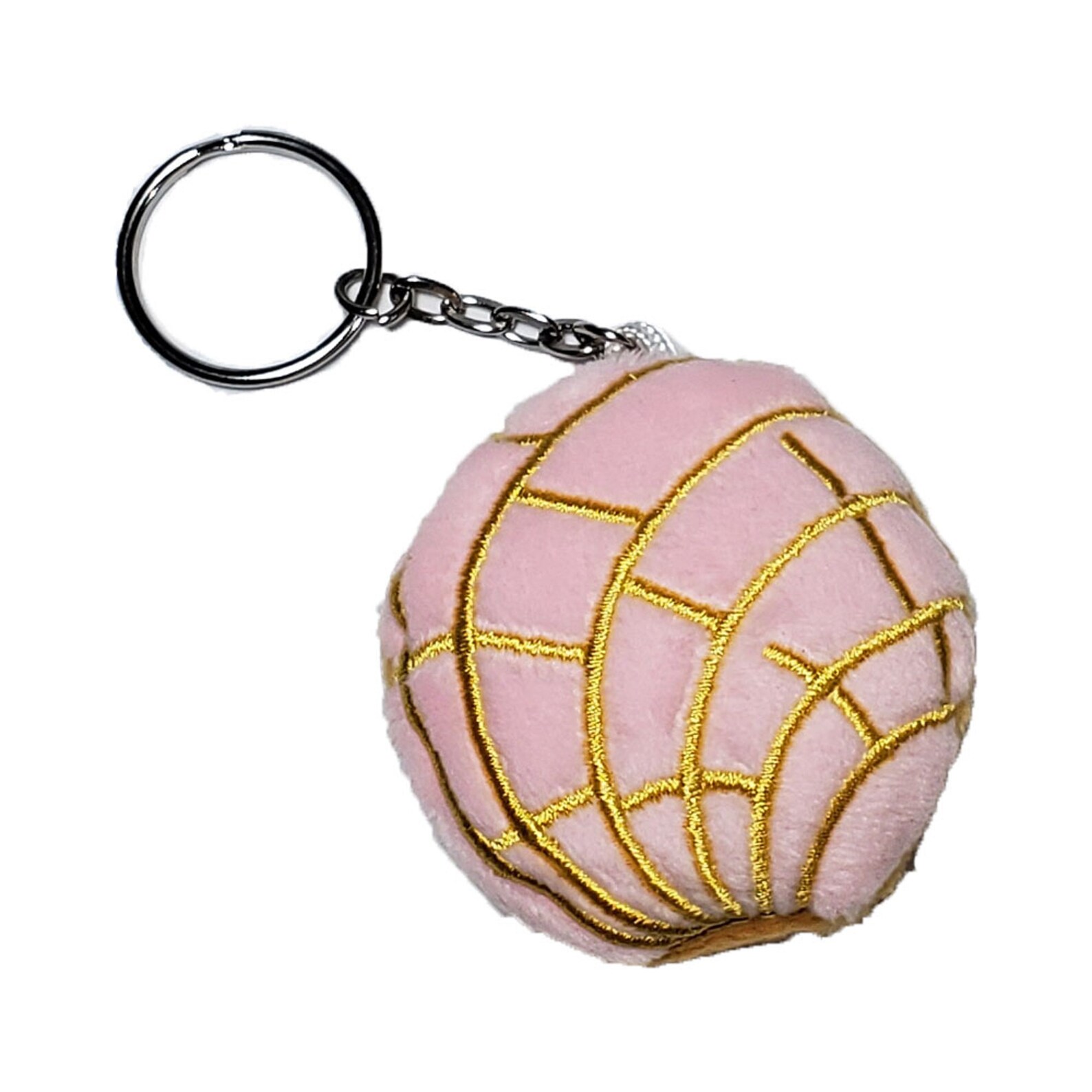 Concha Bread Keychain Pink Plush Cute Pan Dulce Llaveros - Etsy