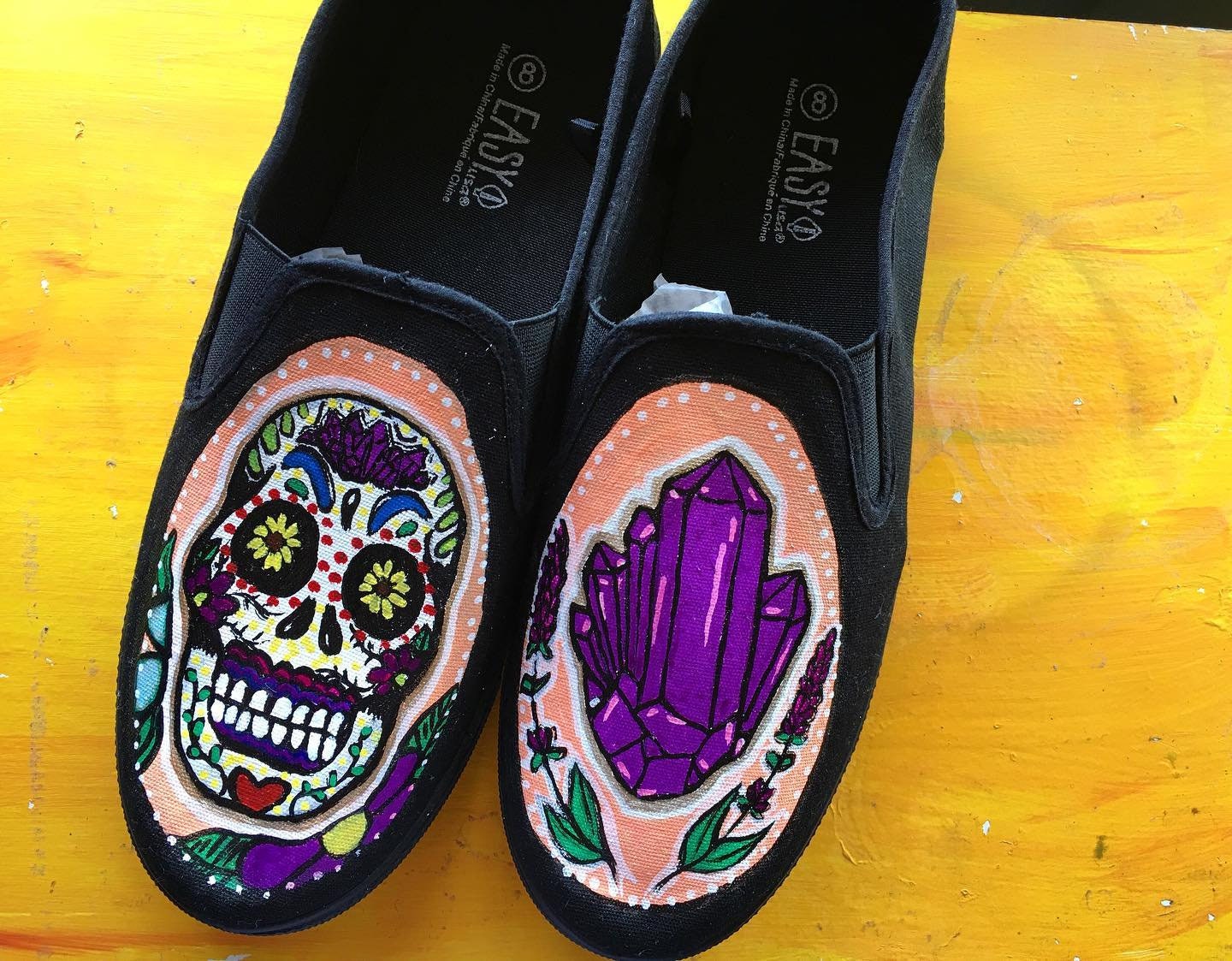 Custom Sugar Skull Shoes! - Etsy