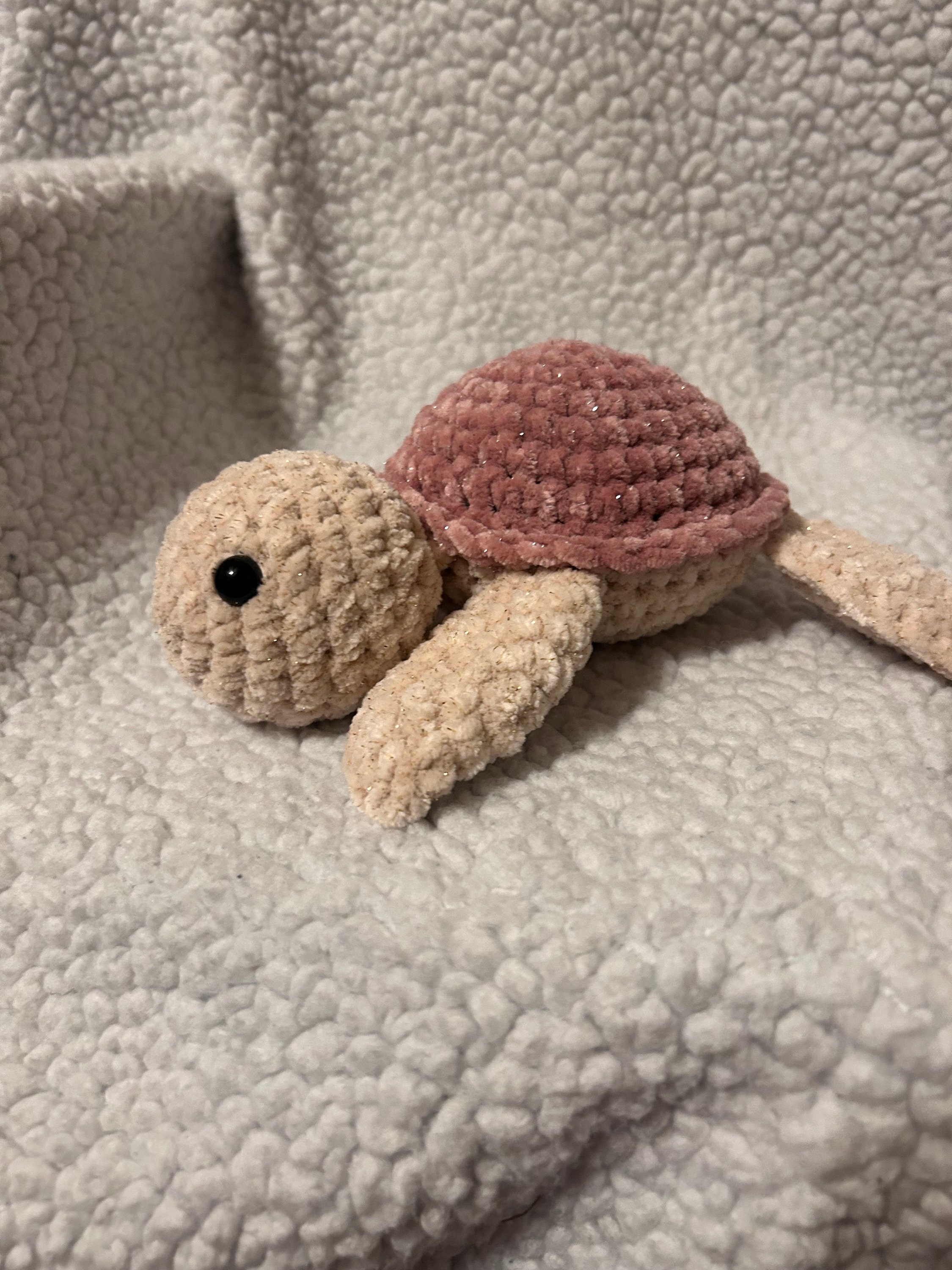 Crochet Turtle, Fred the Turtle, Crochet Sea Turtle, Sparkly - Etsy