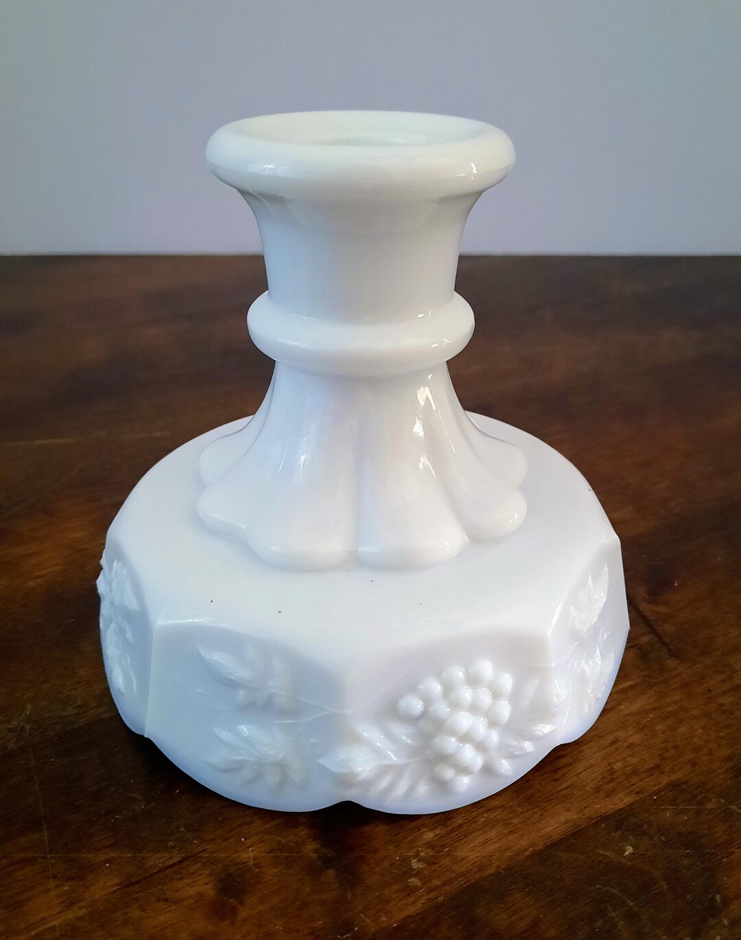 Harvest Milk Glass Candlestick by Colony - Etsy