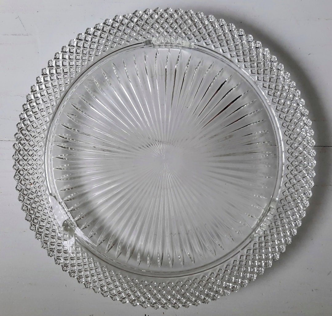 Miss America Footed Cake Plate by Anchor Hocking - Etsy