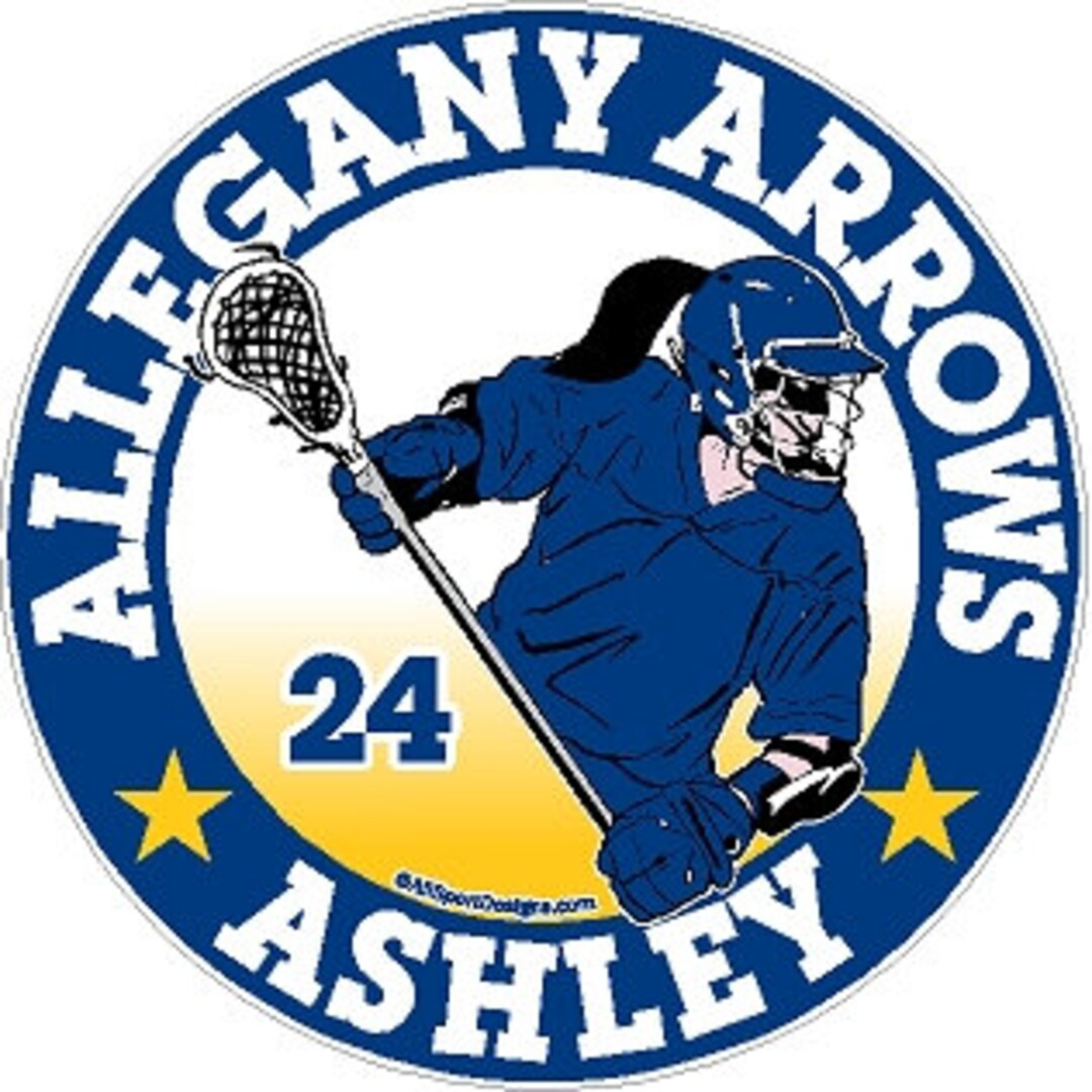 Personalized Lacrosse Car Decal / Lax Car Decal / Custom Lacrosse ...