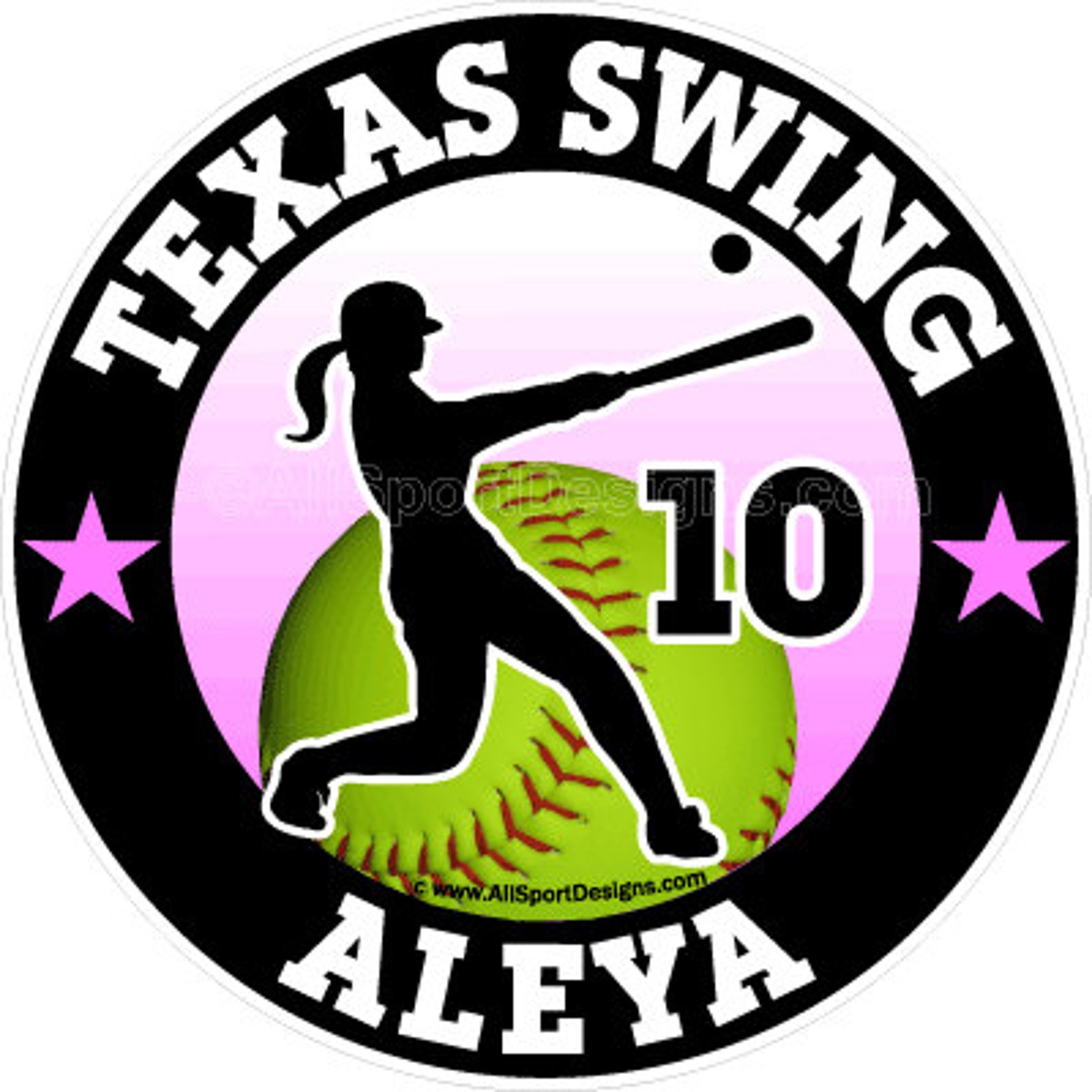 Softball Car Decal / Softball Sticker / Softball Custom Magnet | Etsy