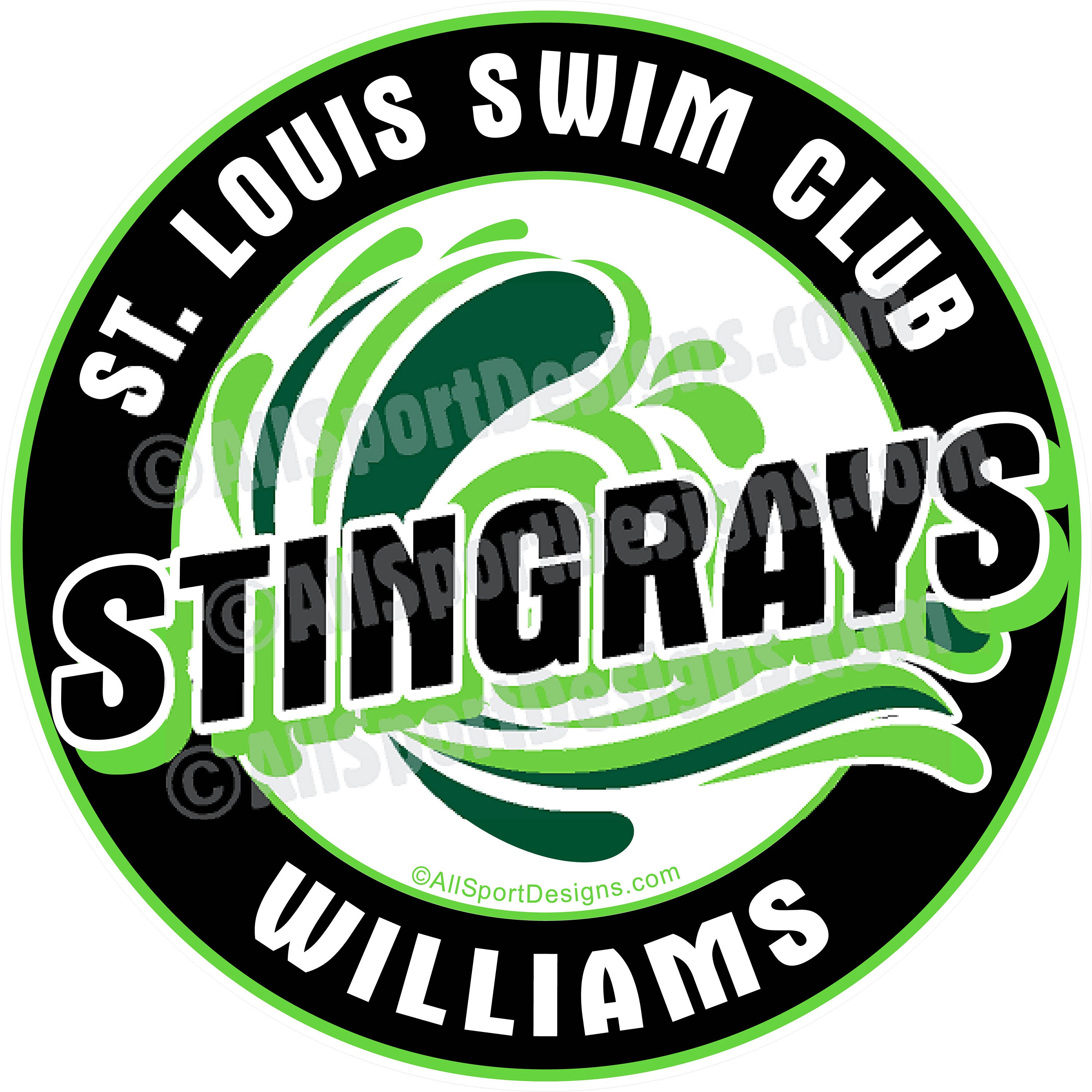 Personalized Swim Team Decal: Car, Laptop, Locker - Etsy