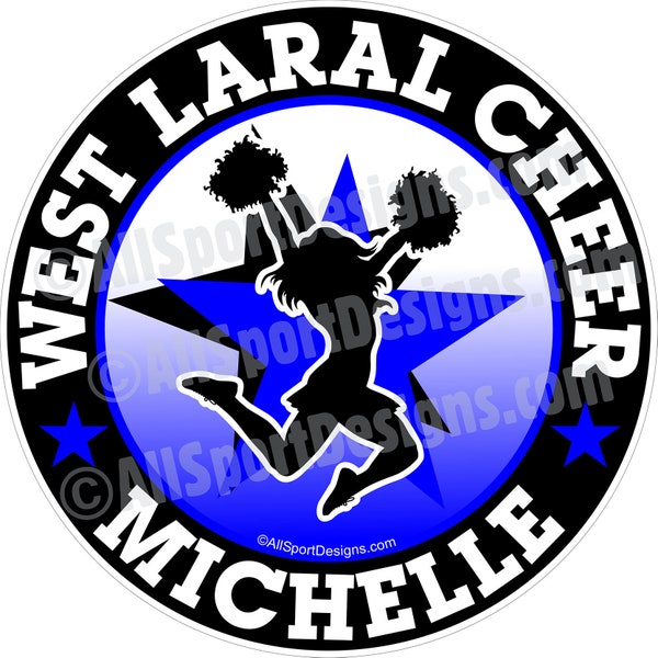 Cheerleading Decal - Etsy