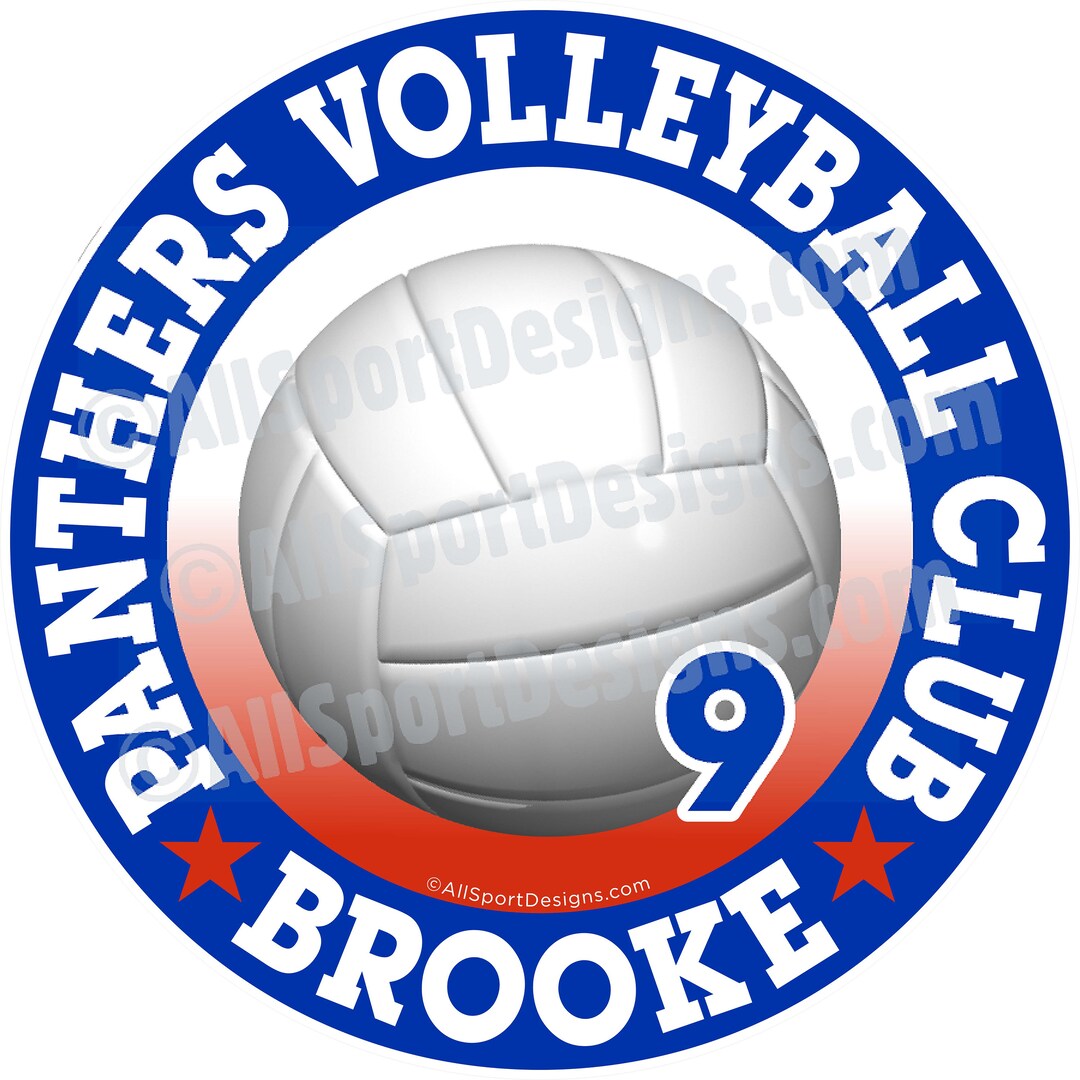 Volleyball Car Decal | Volleyball Car Magnet | Volleyball Team Decals ...
