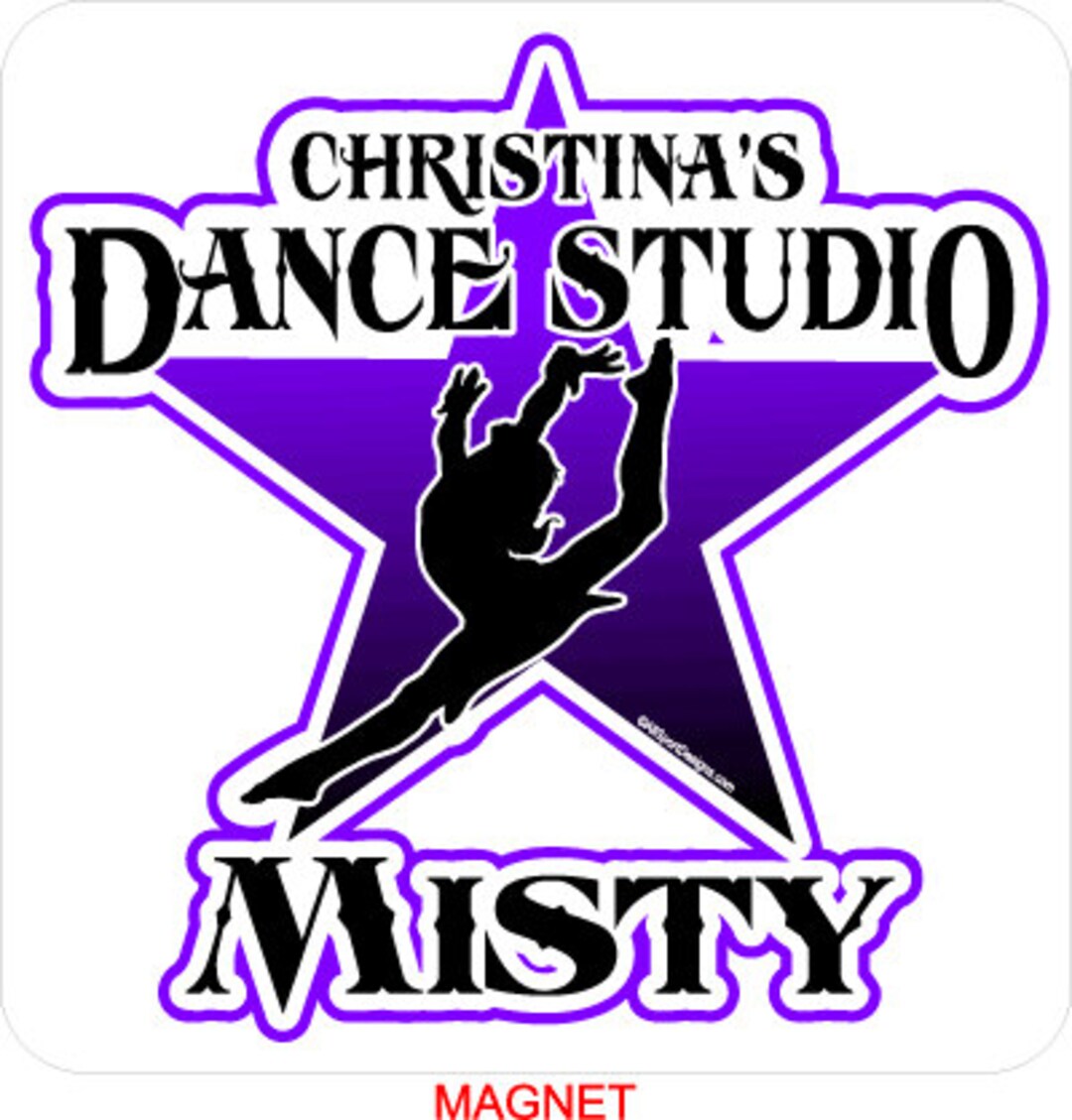 Personalized Dance Magnets / Dance Car Magnet / Dance Team Decals ...