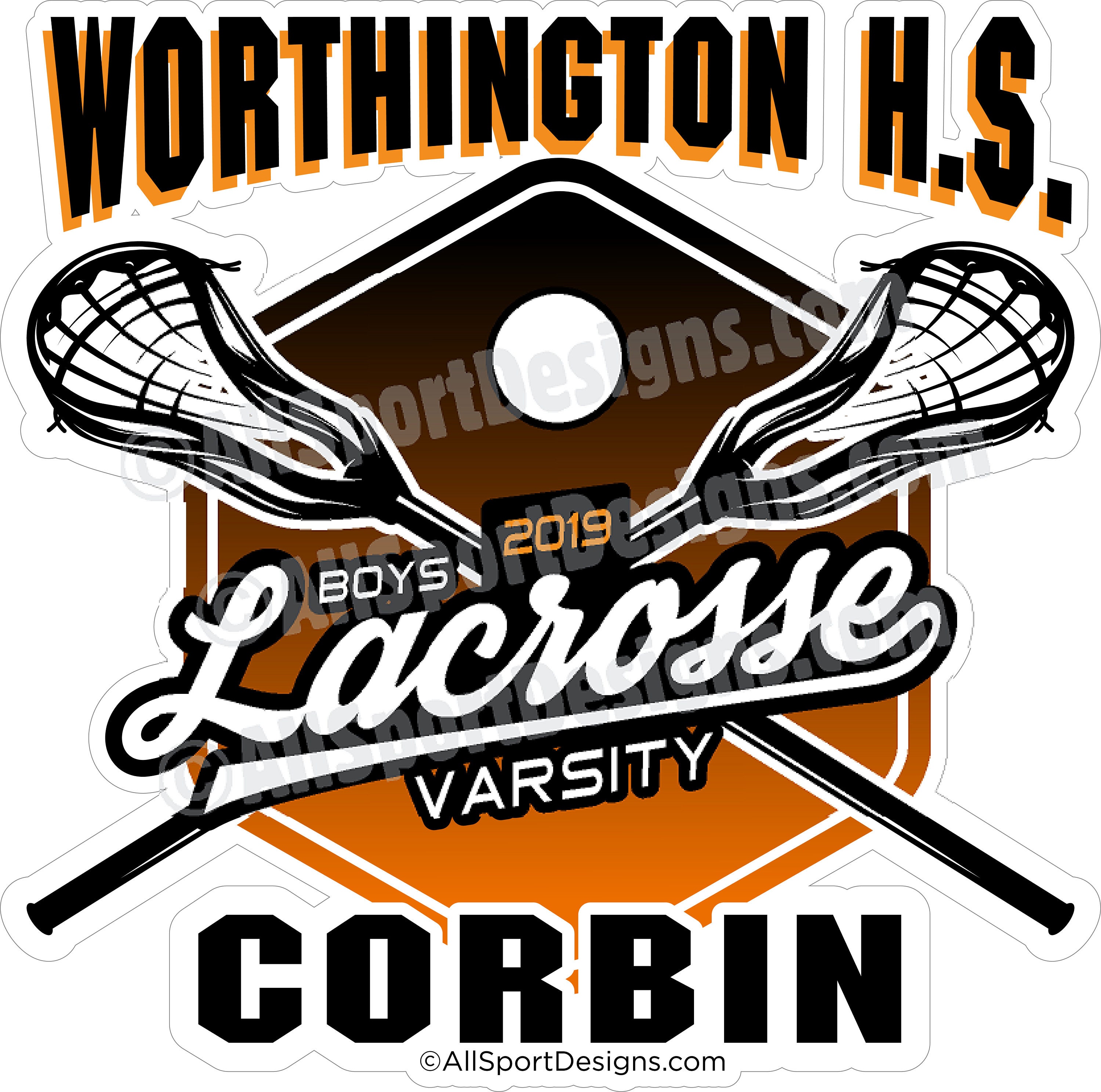 Personalized Lacrosse Decal Lacrosse Car Sticker Lax Car | Etsy