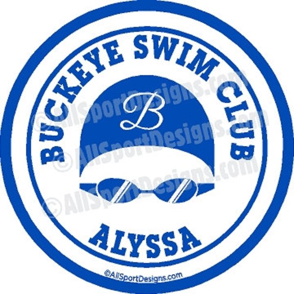Swimmer Decal - Etsy