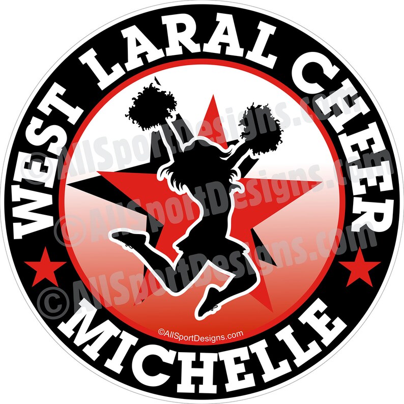 Cheerleading Car Decals / Custom Cheer Magnet / Personalized | Etsy