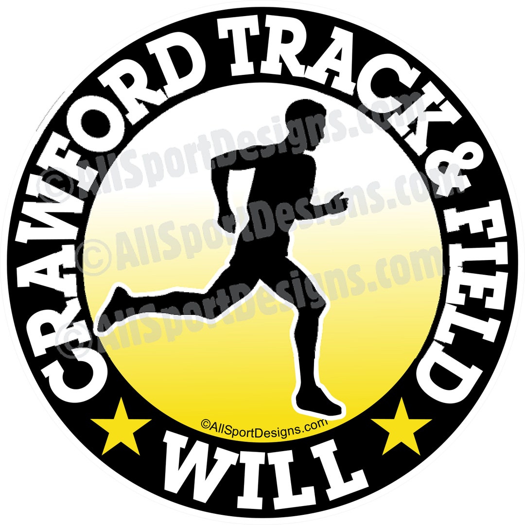 Personalized Track Field Decal | Track Car Decal | Track Car Magnet ...