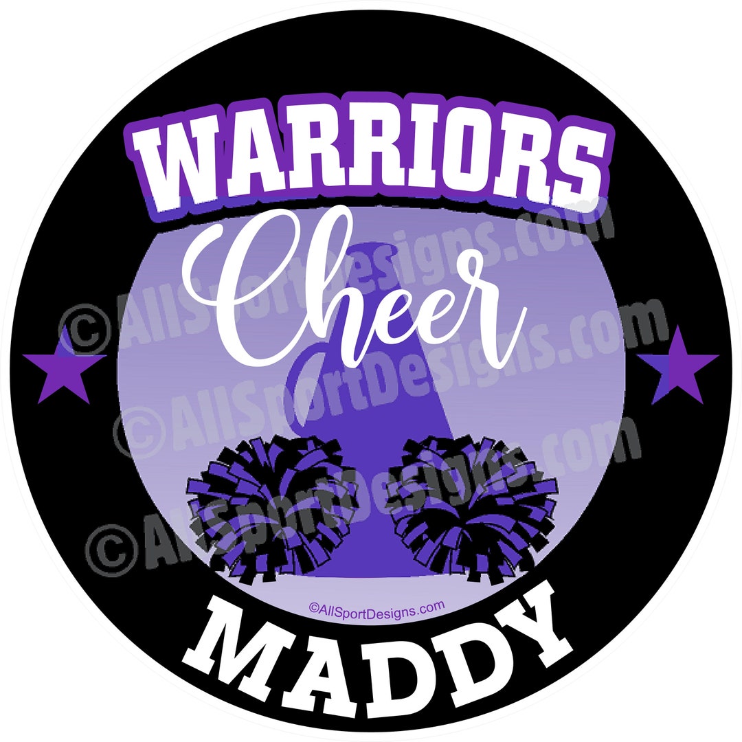Personalized Cheerleading Car Decals / Cheerleader Stickers ...