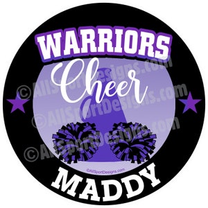 Personalized Cheerleading Car Decals / Cheerleader Stickers ...