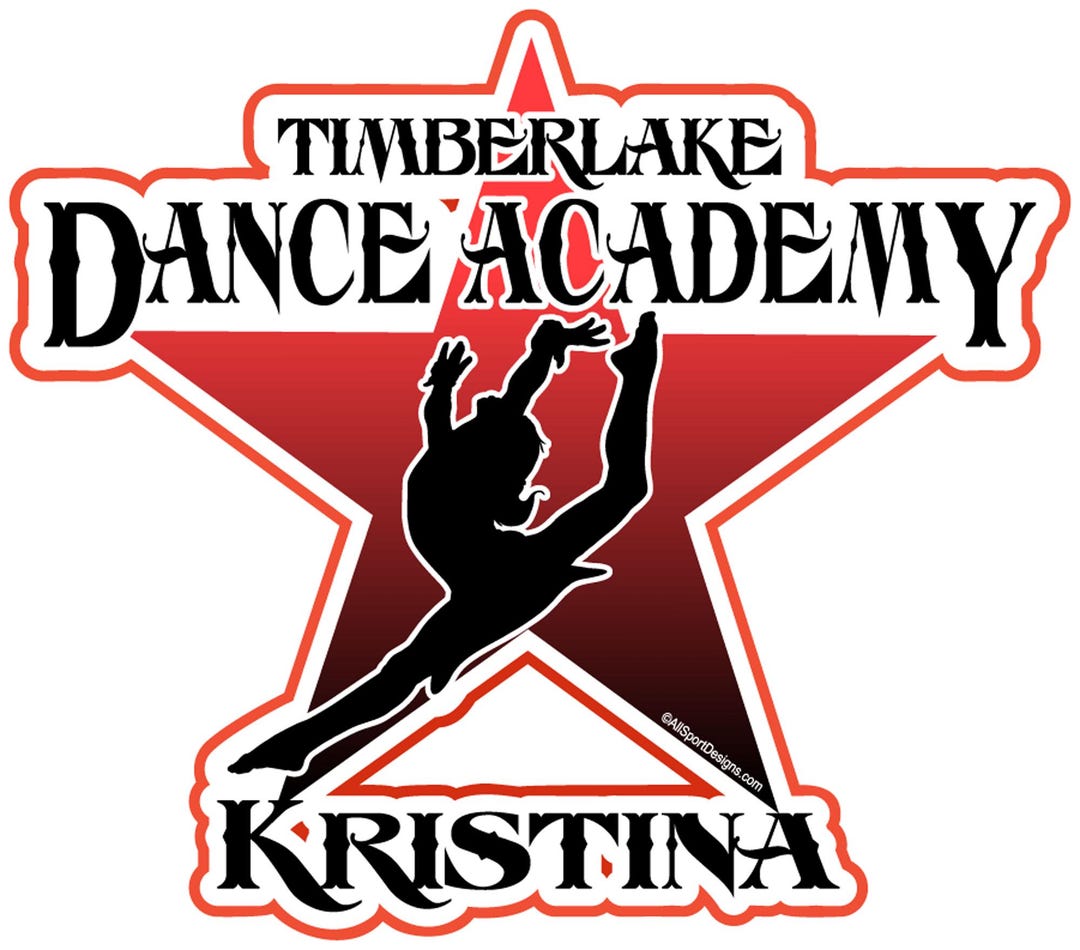 Personalized Dance Team Car Decal: Custom Name, Colors - Etsy