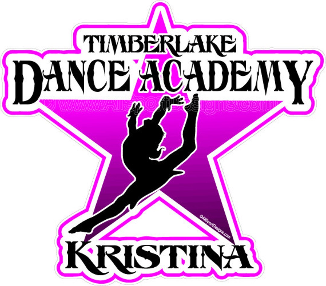 Personalized Dance Car Decal / Dance Sticker / Custom Dance Magnet ...