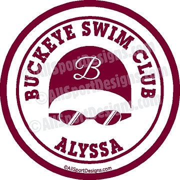 Personalized Swim Team Decal: Custom Swimming Car Magnets | Fundraising ...