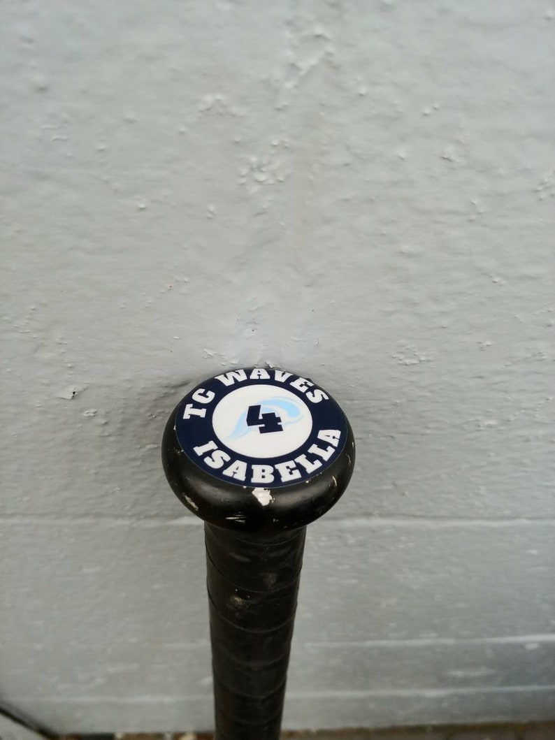 Softball Baseball Bat Decals Bat Knob Decals Baseball Bat - Etsy