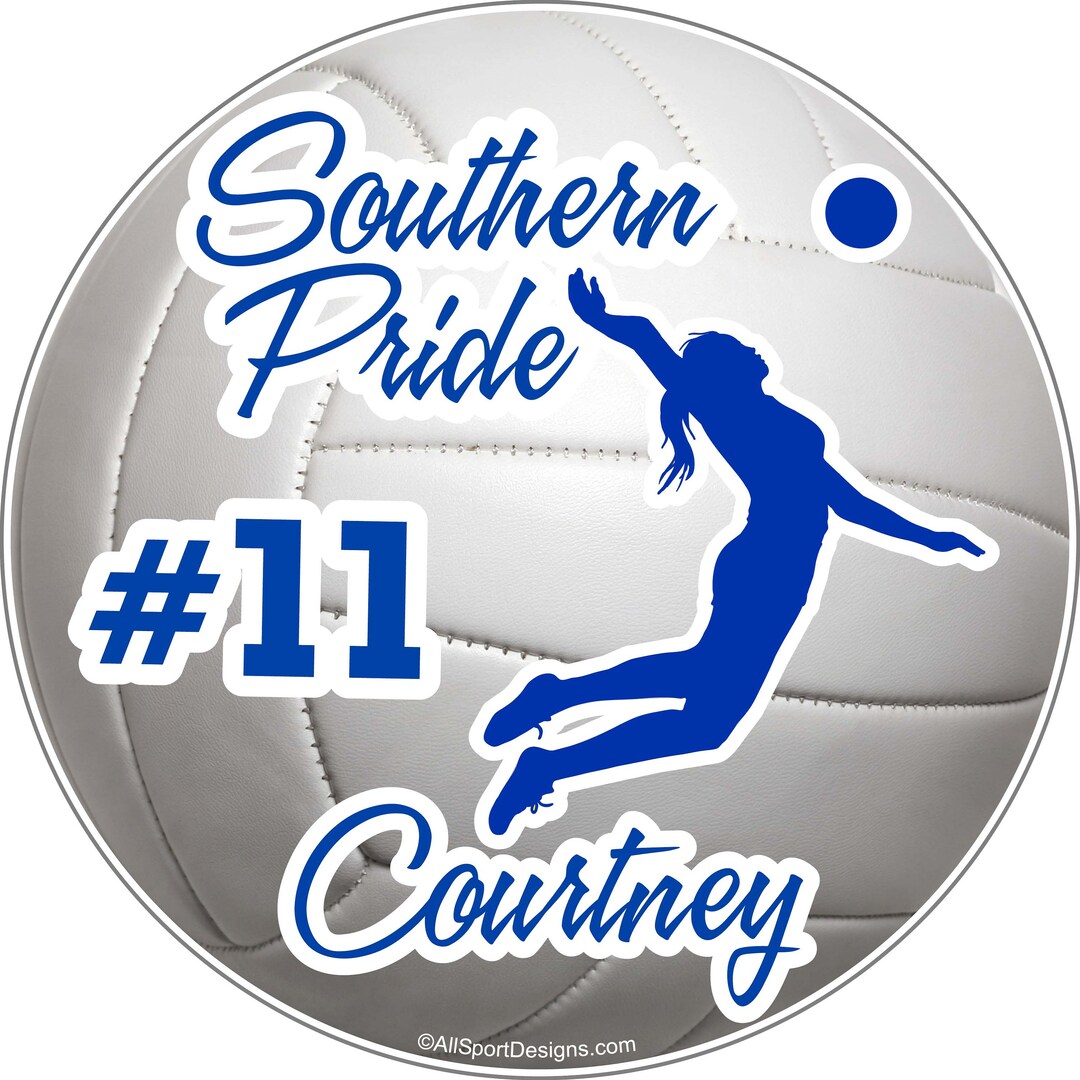 Volleyball Car Decal / Volleyball Car Sticker / Custom Magnets ...