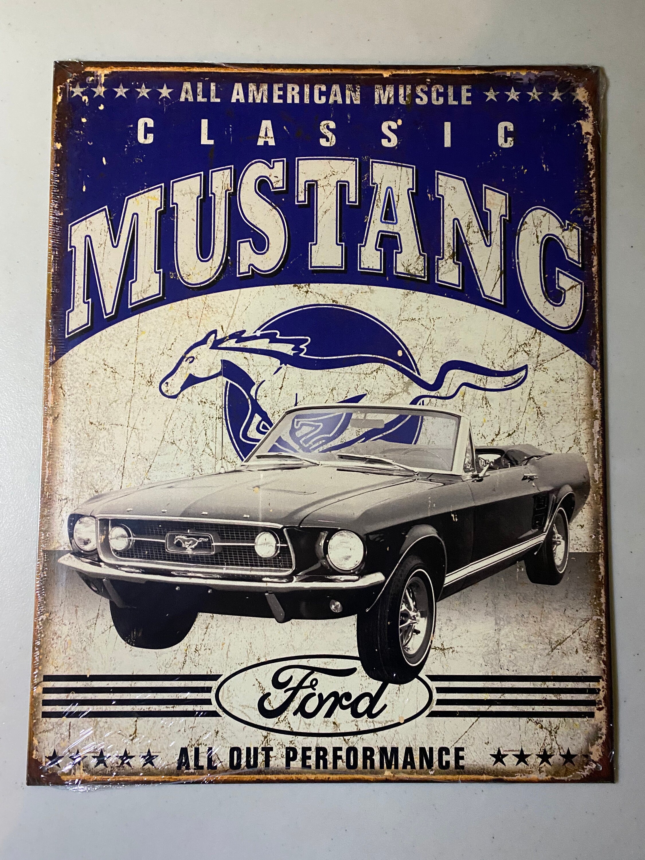 Classic Ford Mustang Performance Vintage Tin Sign Man Cave - Etsy