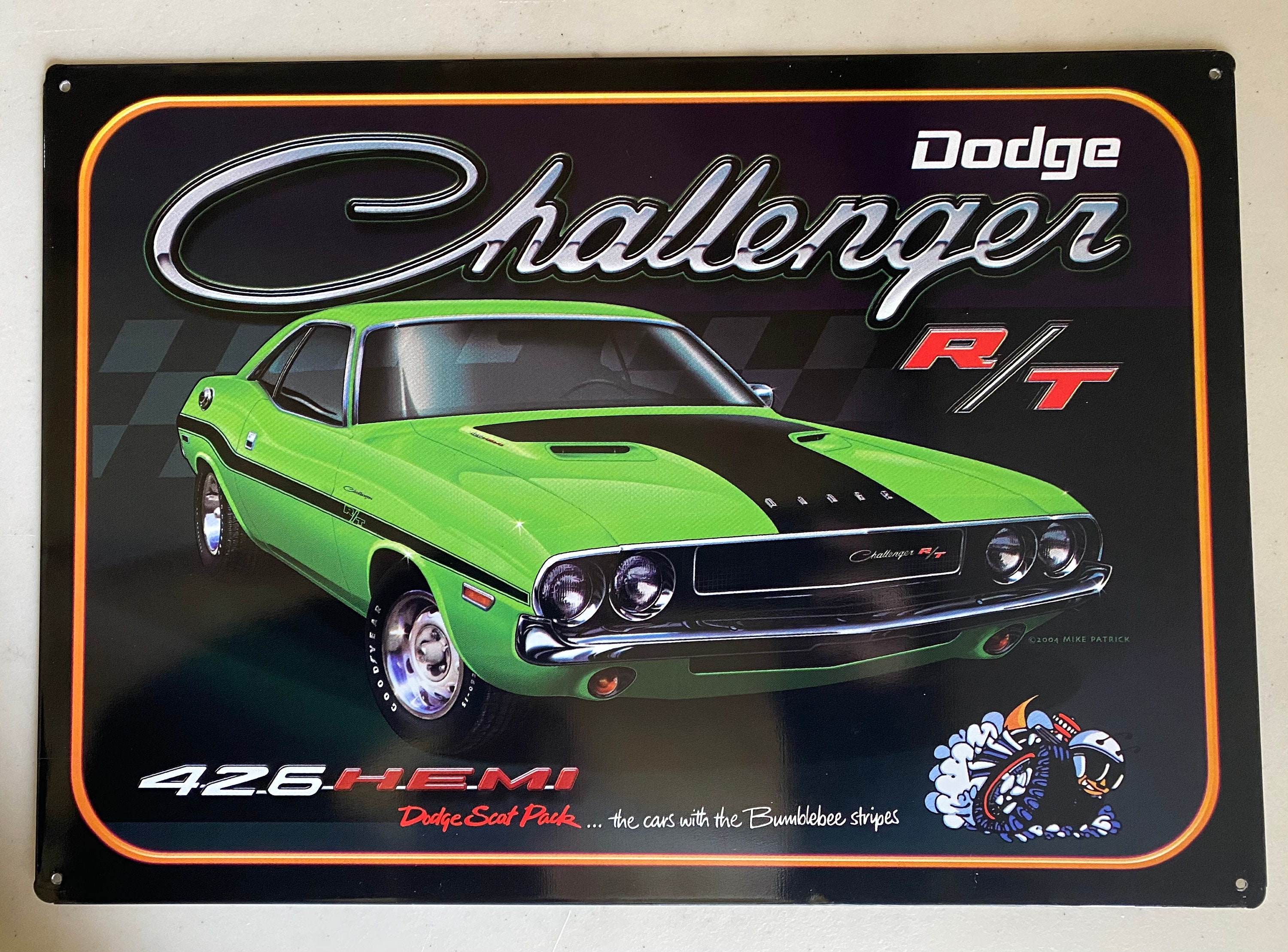 Dodge Challenger Vintage Mopar Sign - Man Cave Garage Art - Etsy