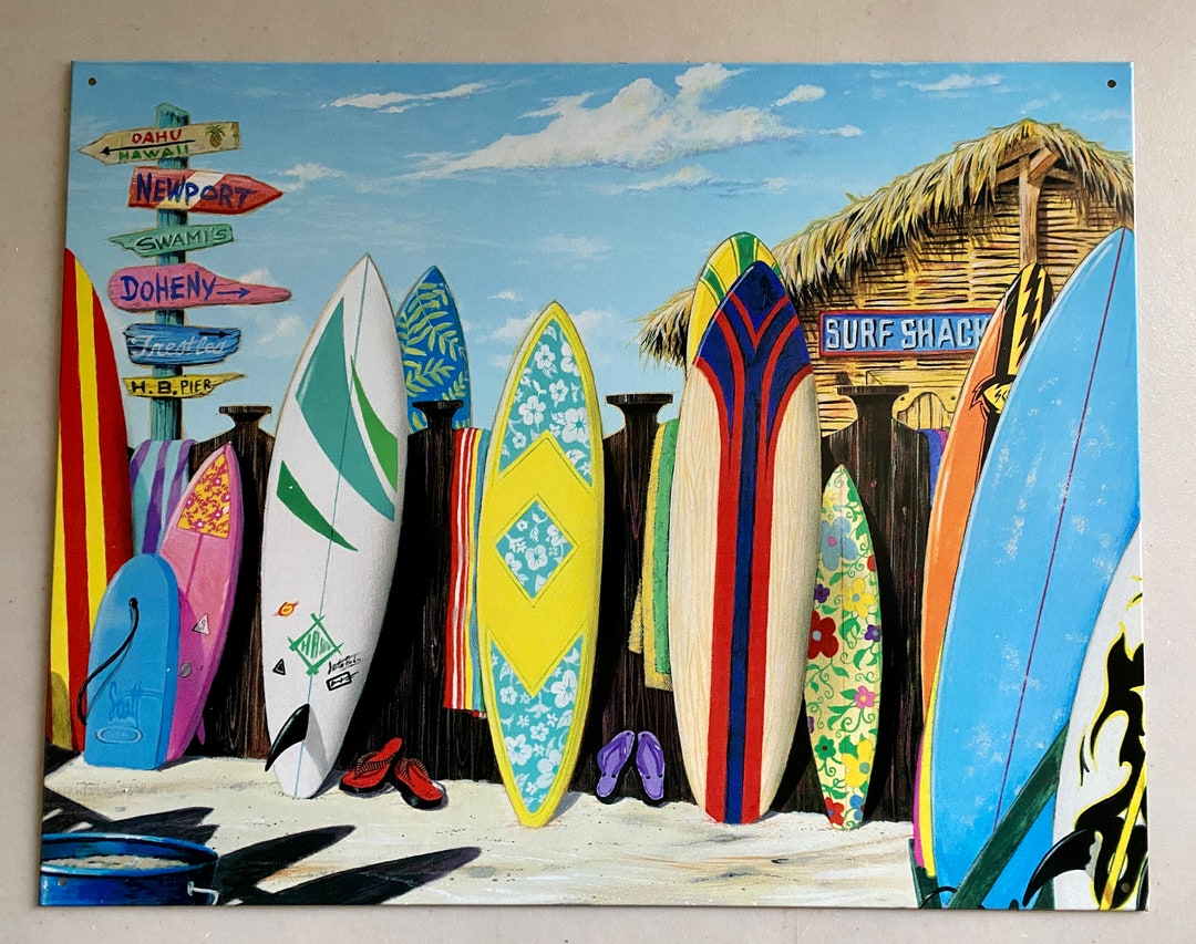 Vintage Surf Shack Hawaiian Sign Beach House Decor - Etsy