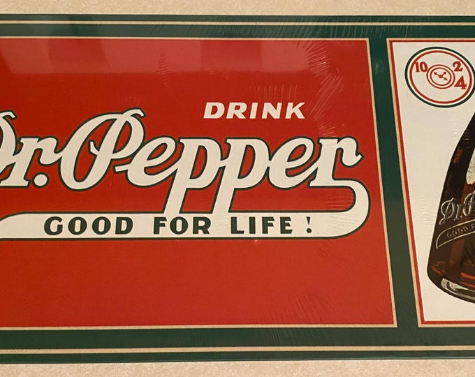 Dr Pepper Soda Pop Retro Style Tin Sign - Man Cave Garage Art - Etsy