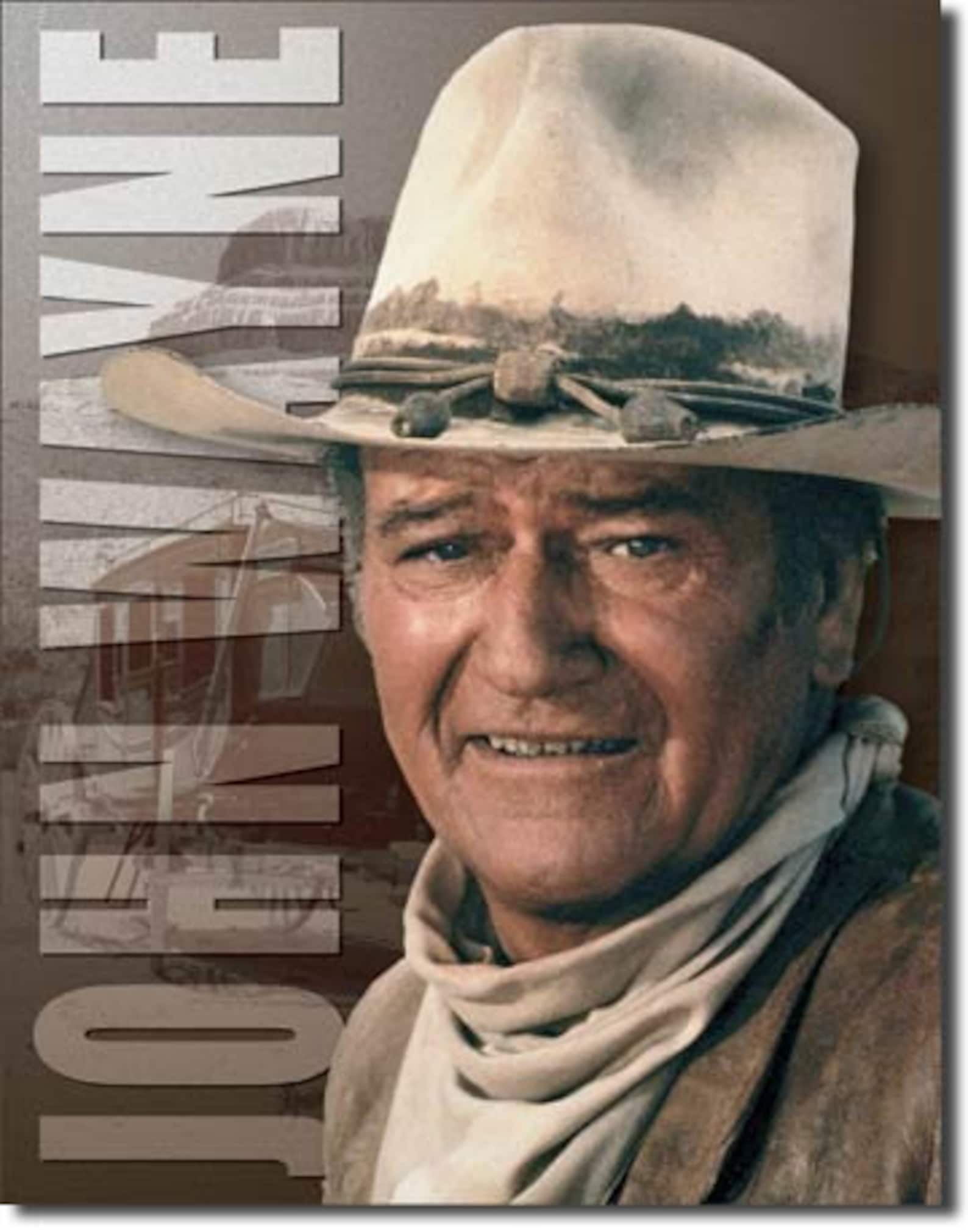 John Wayne Vintage Tin Sign Man Cave Garage Art - Etsy