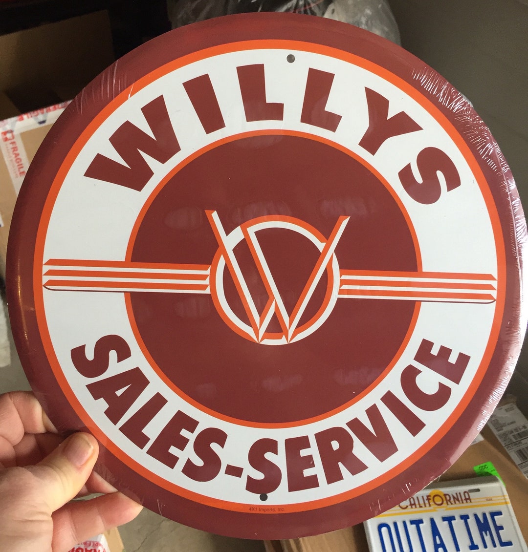 Willys Service 12” Vintage Tin Sign - Man Cave Garage Art - Etsy