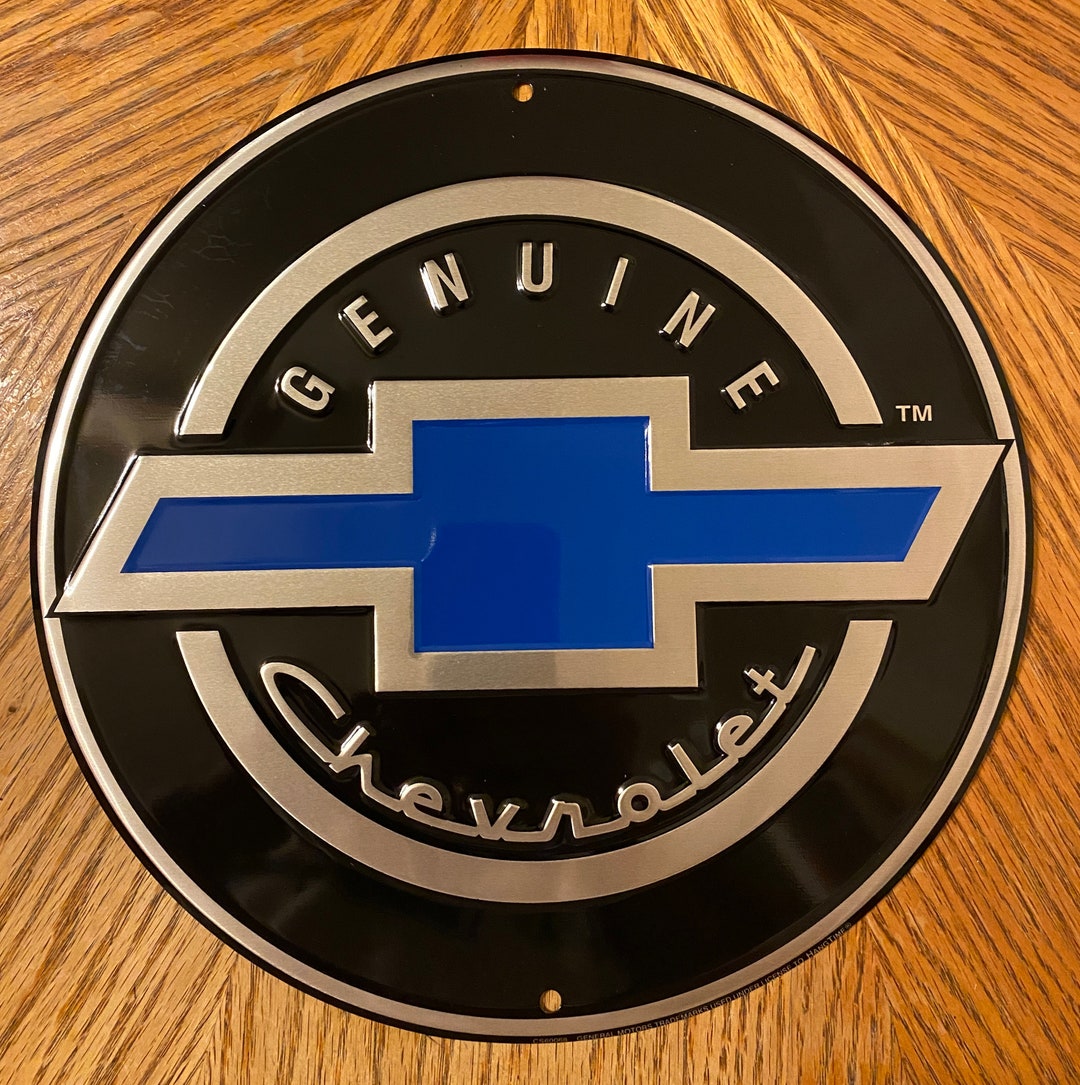 12” Genuine Chevrolet Sign - Vintage Metal Garage Sign Man Cave - Etsy