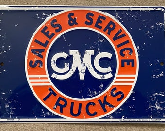 Tin Gmc Garage Sign - Etsy