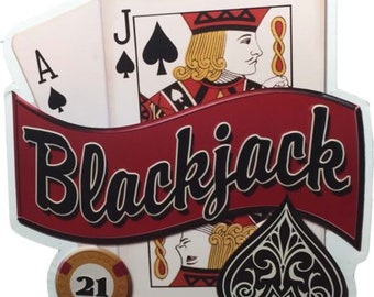Blackjack Sign | Etsy