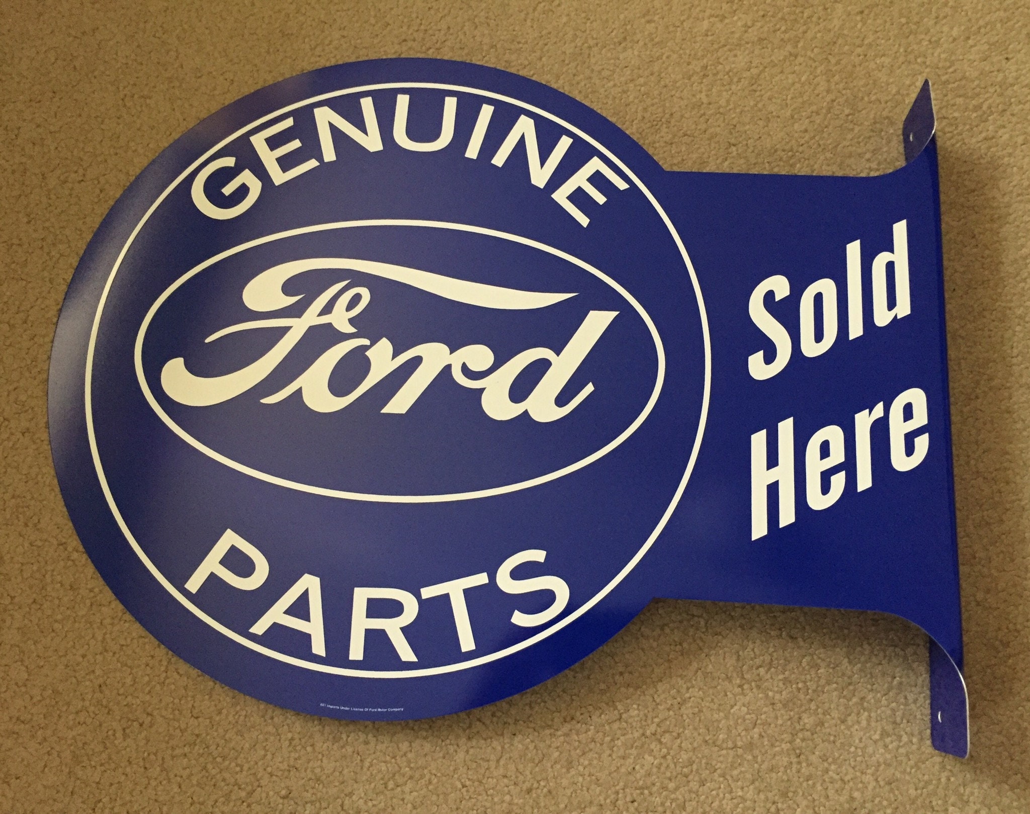 Flange-type Genuine Ford Parts Sign - Garage Vintage Tin Sign - Man ...