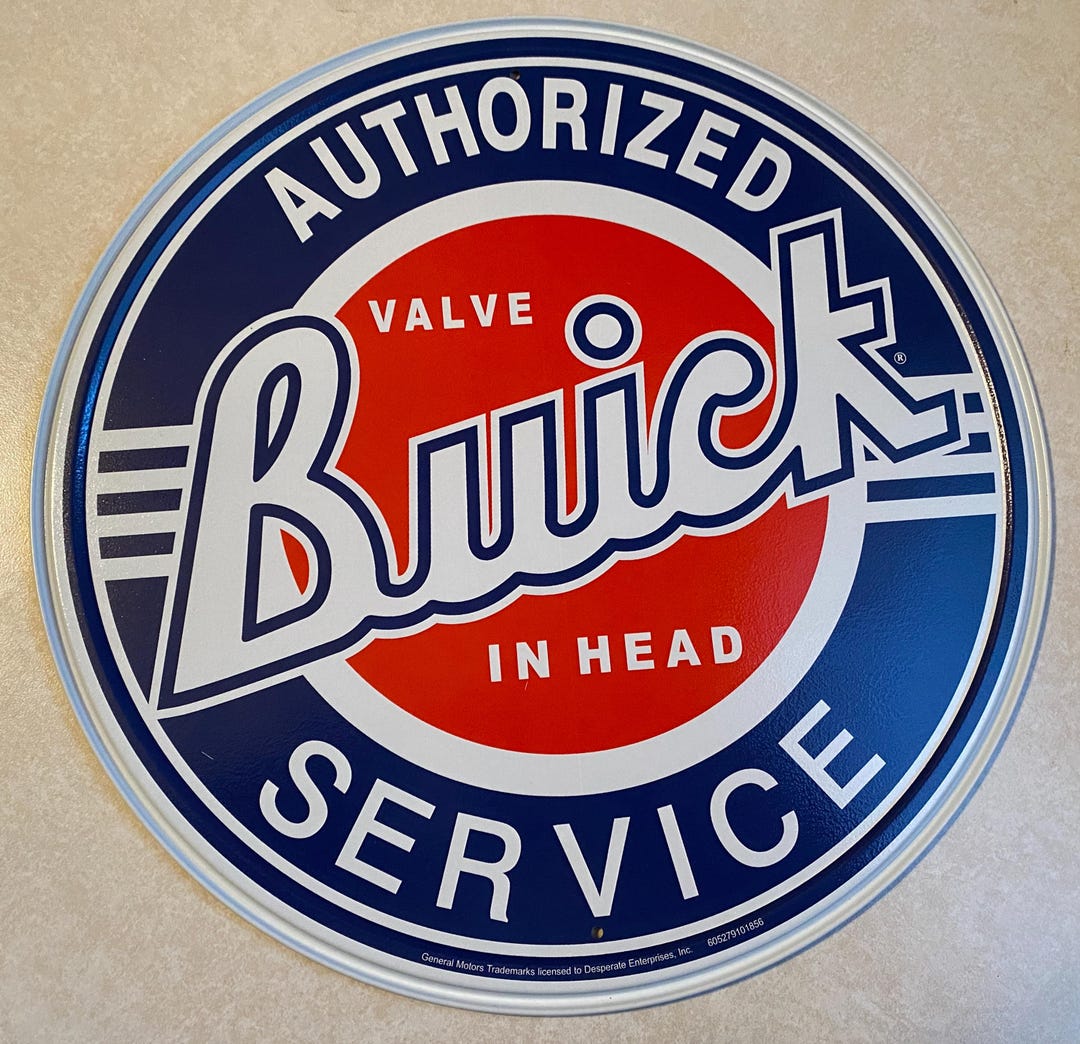12” Buick Sign - Retro Style Metal Garage Sign Man Cave - Etsy