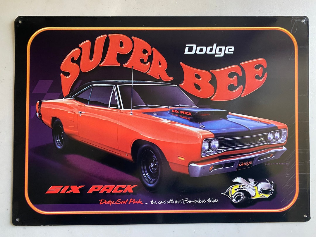 Dodge Super Bee Vintage Mopar Sign - Man Cave Garage Art - Etsy