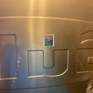 24” Gulf Gas & Oil Embossed Metal Vintage Sign (licenced Product) - Etsy