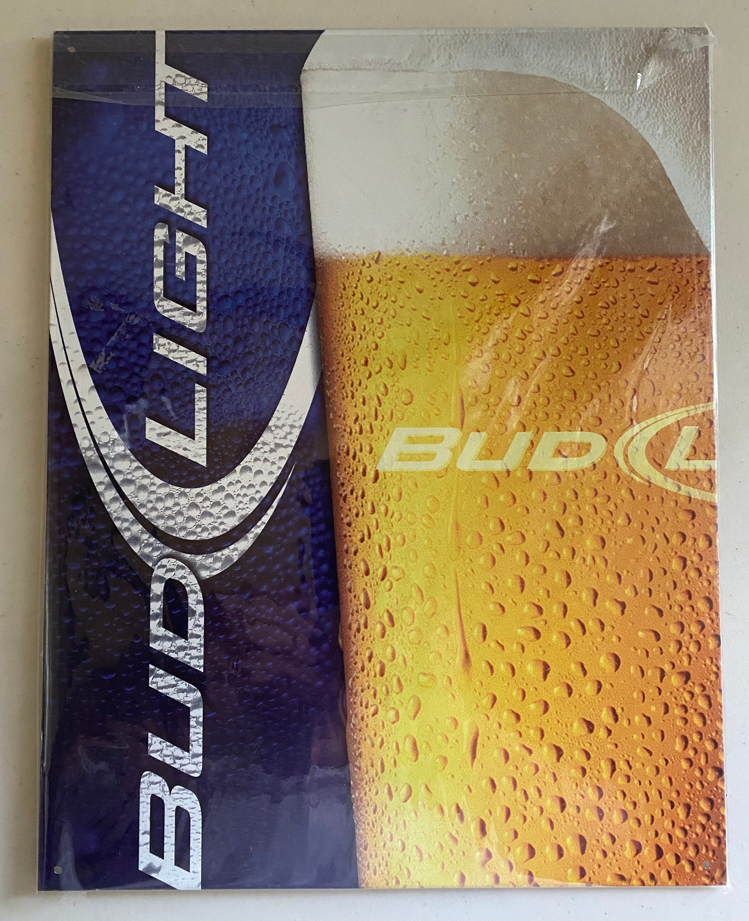 Budweiser Bud Light Vintage Tin Sign Man Cave Garage Art | Etsy