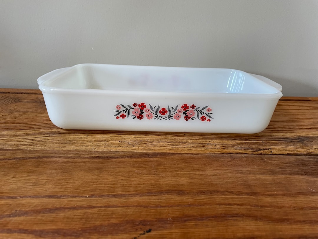 Vintage Fire King Primrose Pattern Rectangular Dish Baking - Etsy