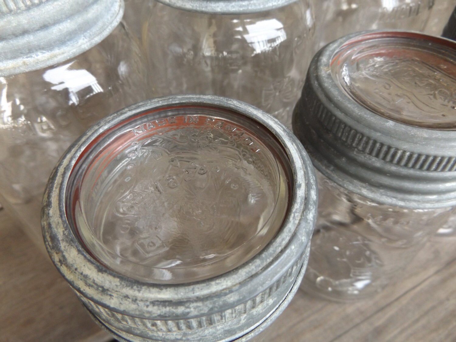 Vintage Clear Crown Jars Crown Pints or Quart Jars Set of - Etsy