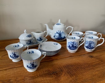 Delft Tea Set - Etsy