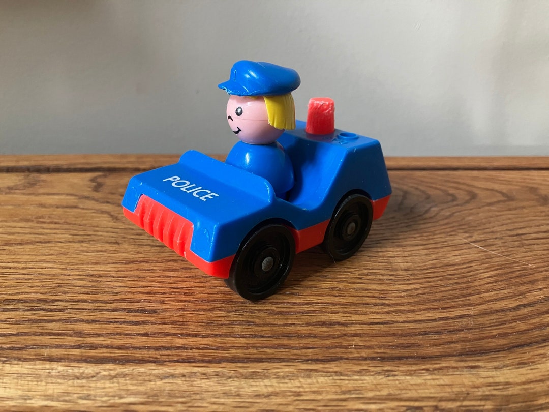 Vintage Fisher Police Car Plus Police Officer, Vintage Fisher Price ...