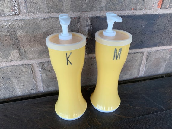 Ketchup and Mustard Dispensers Dispenser Set Condiment Set | Etsy