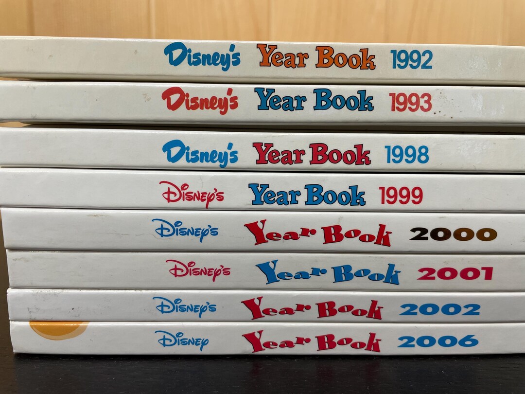 Vintage Set of 8 Disney's Year Books, Collectible Disney, Gift for ...