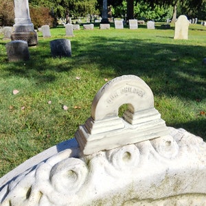 3D Printed Resin Grave Marker! A Duplicate of a Real Life Gravemarker. OUR CHILDREN With Roses ...