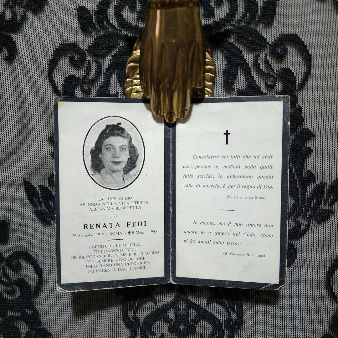 Antique Funeral Ephemera. A Memorial Card for a Young Woman Who Passed ...