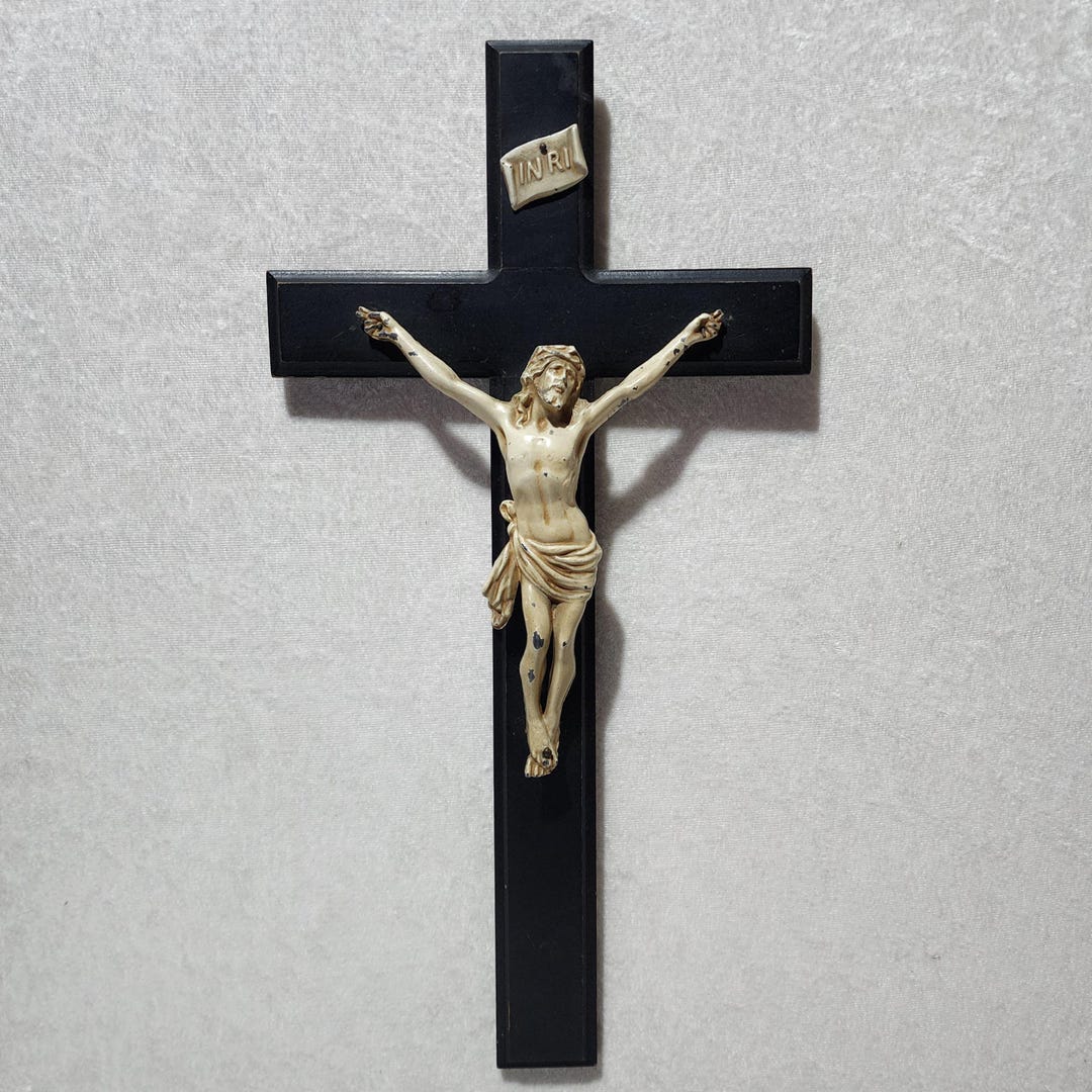 Large Antique Crucifix Out of an Old Funeral Home - Etsy