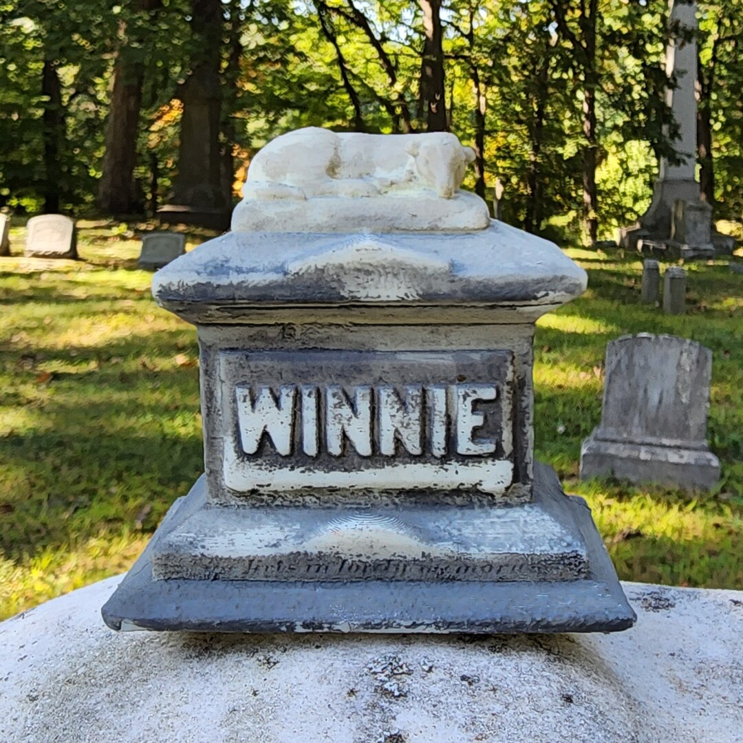 3D Printed Resin Grave Marker! A Duplicate of a Real Life Gravemarker. WINNIE. Sleeping Lamb ...
