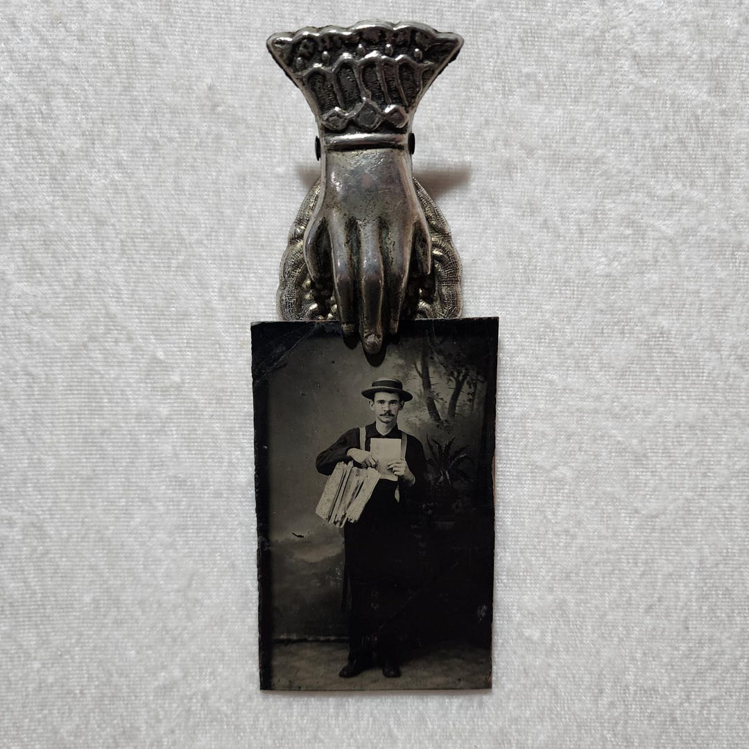 Victorian Era Tintype Photo of a Paperboy Very Rare Find Young Man ...