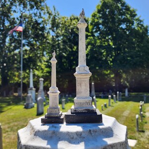3D Printed Replica Grave Marker Headstone. Hand! Finger Pointing to ...